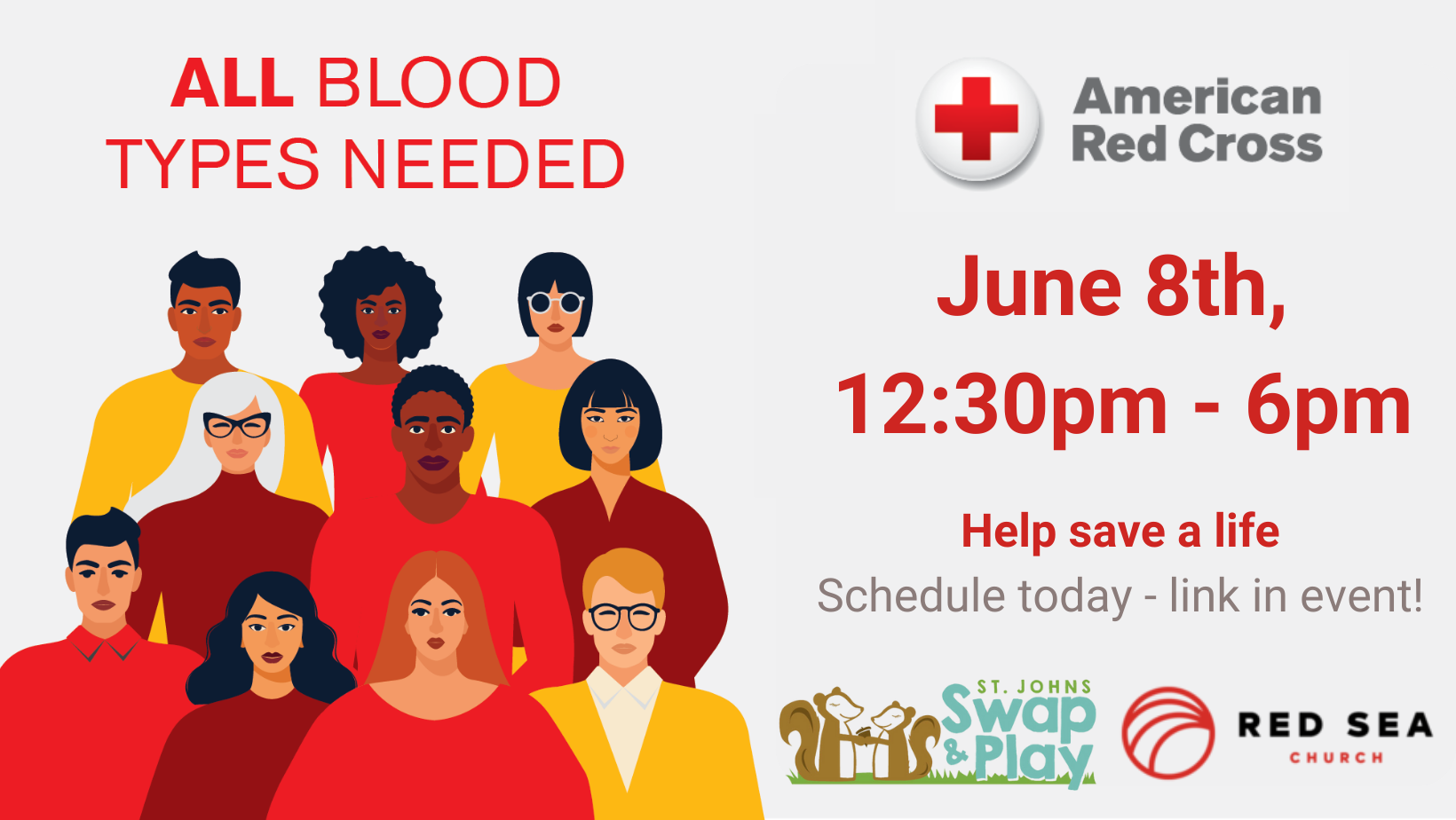 St. Johns Swapnplay Blood Drive & CPR Certification - St. Johns Swapnplay