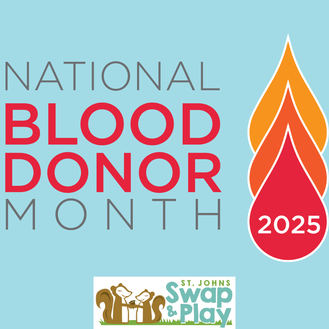 St. Johns Swapnplay January is National Blood Donor Month! - St. Johns ...